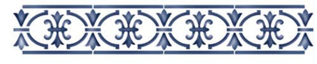 French Monet Border Stencil | Fabric Stencil | Furniture Stencil ...