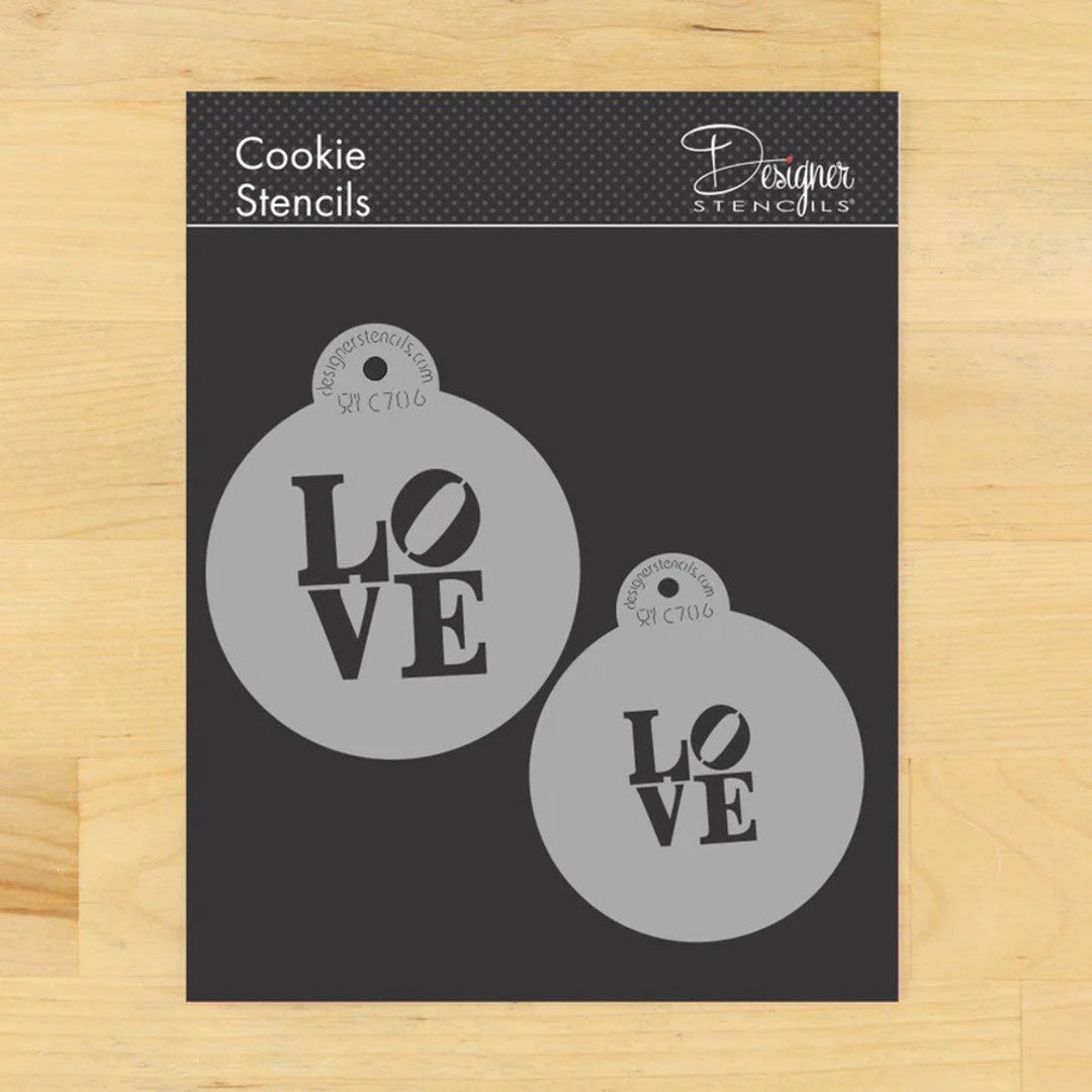 LOVE Sculpture Arts and Crafts Stencil Set by Designer Stencils ...