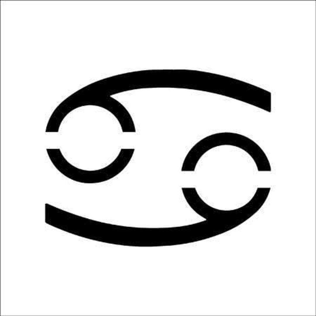 Cancer Zodiac Sign Shape Stencil | Wall | High School Senior Parking ...