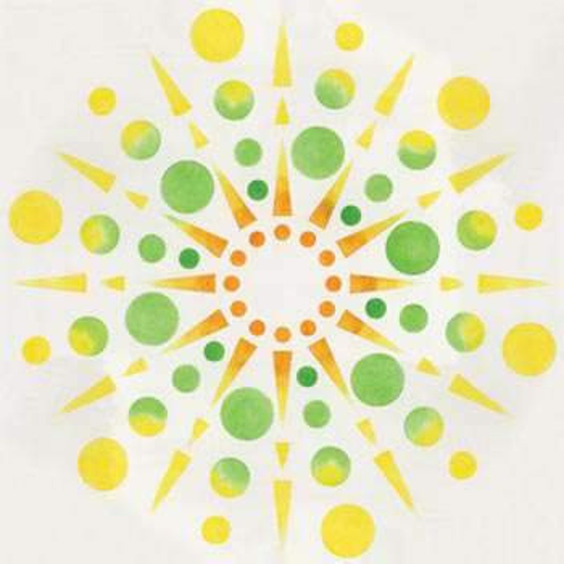 Geometric Art Deco Medallion Wall Painting Stencil by Oak Lane - Etsy