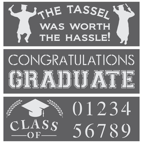 Graduation Stencil - Etsy