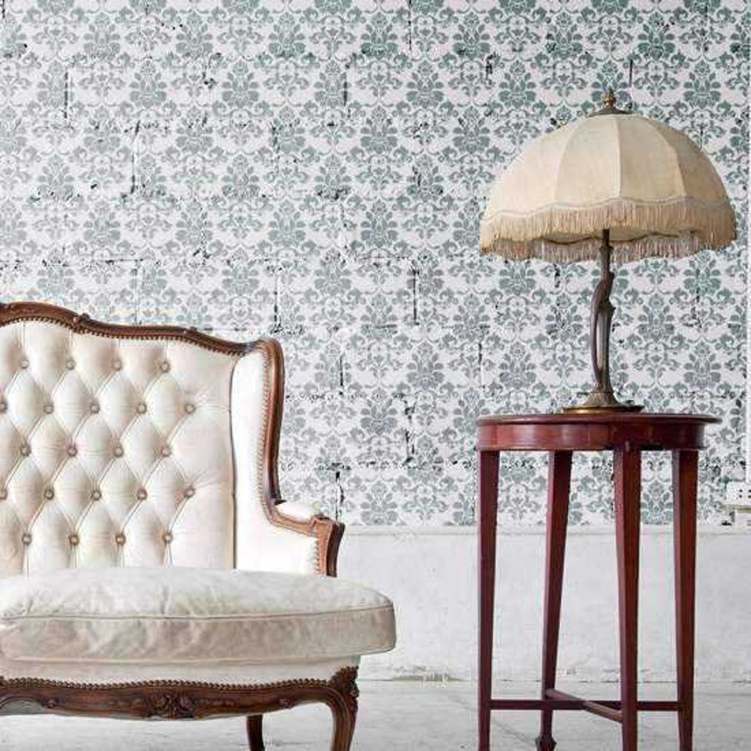 Damascus Wall Stencil | DIY Stencil | Floor Stencil | Furniture Stencil ...