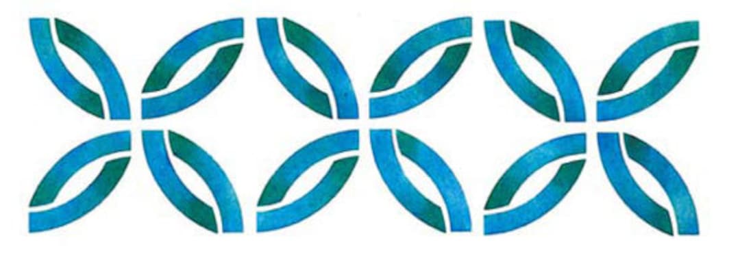 Celtic Chain Border Stencil | Designer Stencils | Tile Stencil | Floor ...