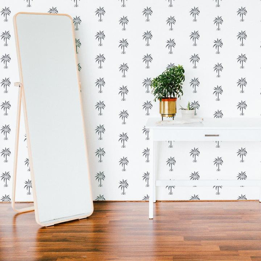 Palm Tree Wall Stencil | Designer Stencils | DIY Stencil | Floor Stencil | Patio Stencil ...