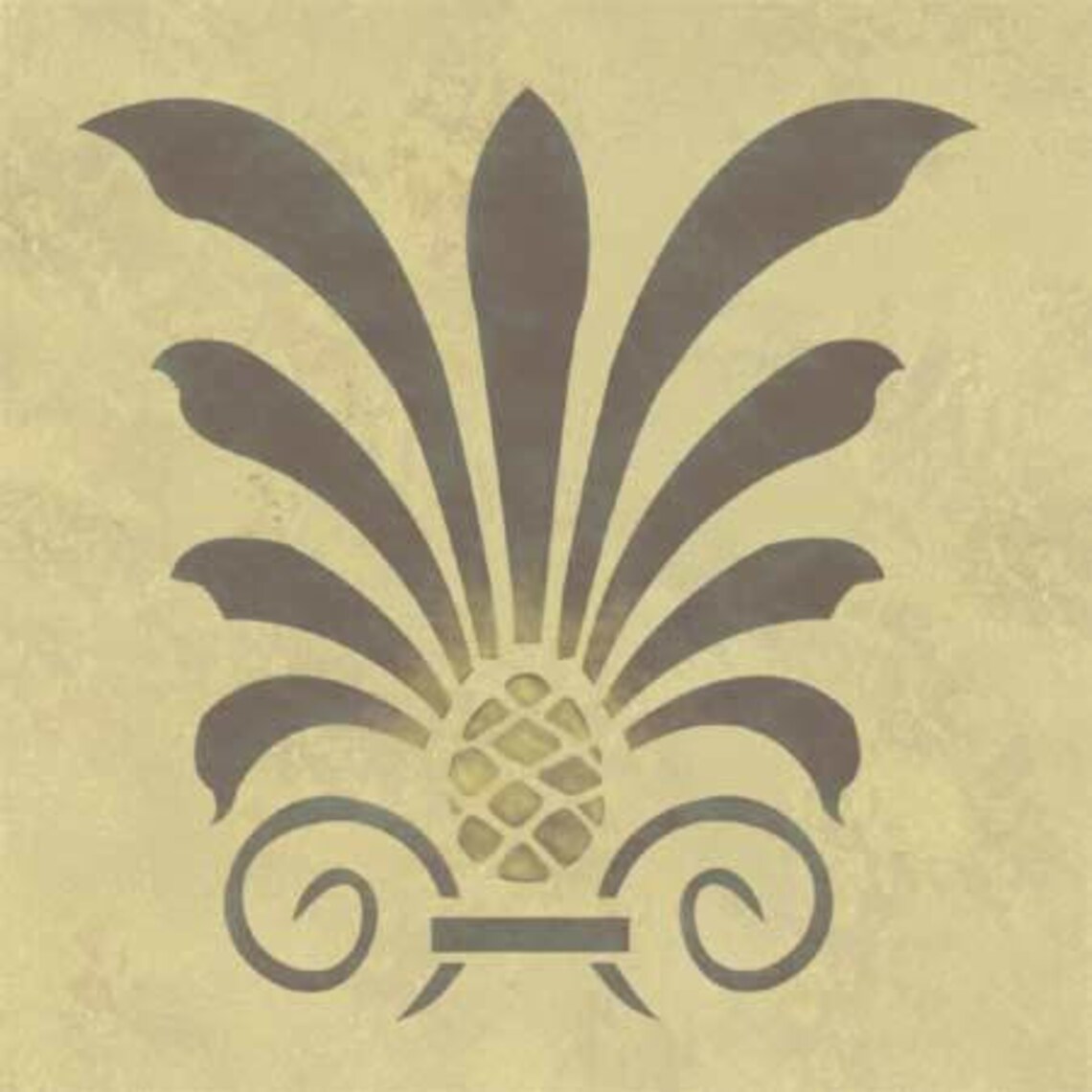 Pineapple Fronds Accent Stencil | Reusable Stencil | Accent Stencils ...