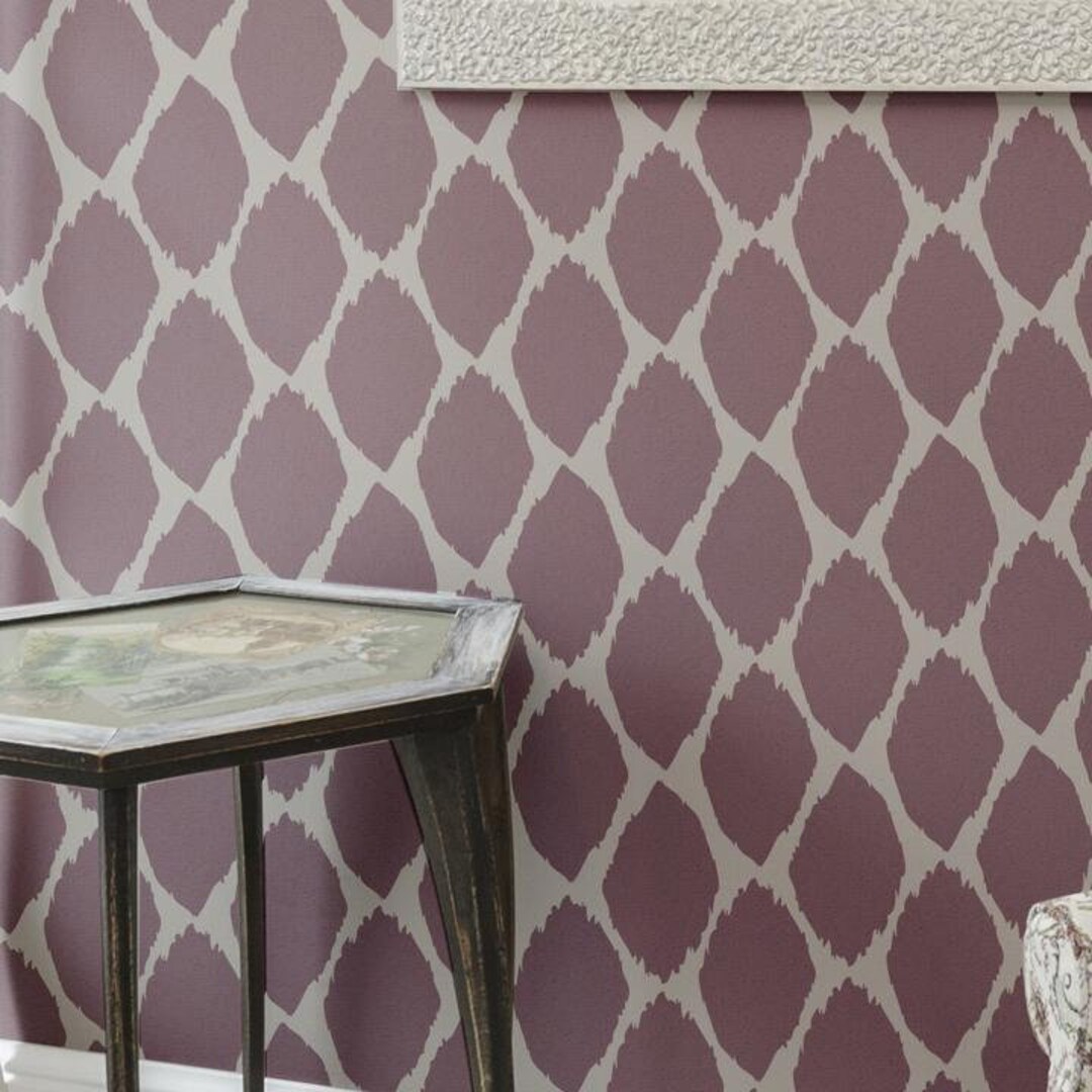 Acacia Ikat Wall Stencil | DIY Stencil | Floor Stencil | Patio Stencil ...