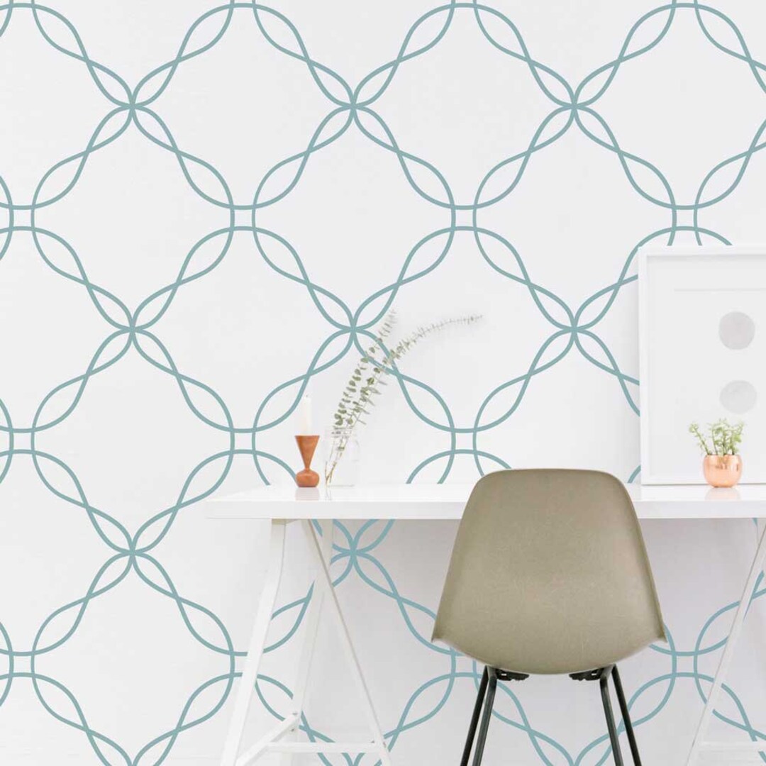 Meandering Trellis Wall Stencil | DIY Stencil | Floor Stencil | Patio ...