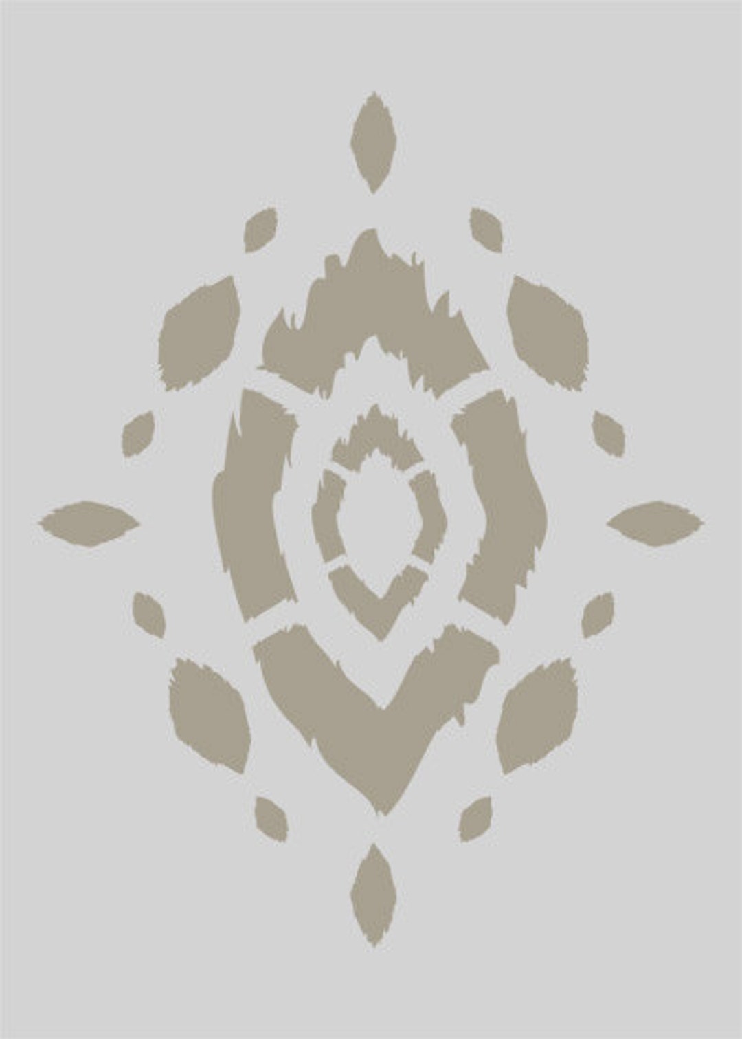 Acacia Ikat Accent Stencil | DIY | Floor | Patio | Furniture | Porch ...