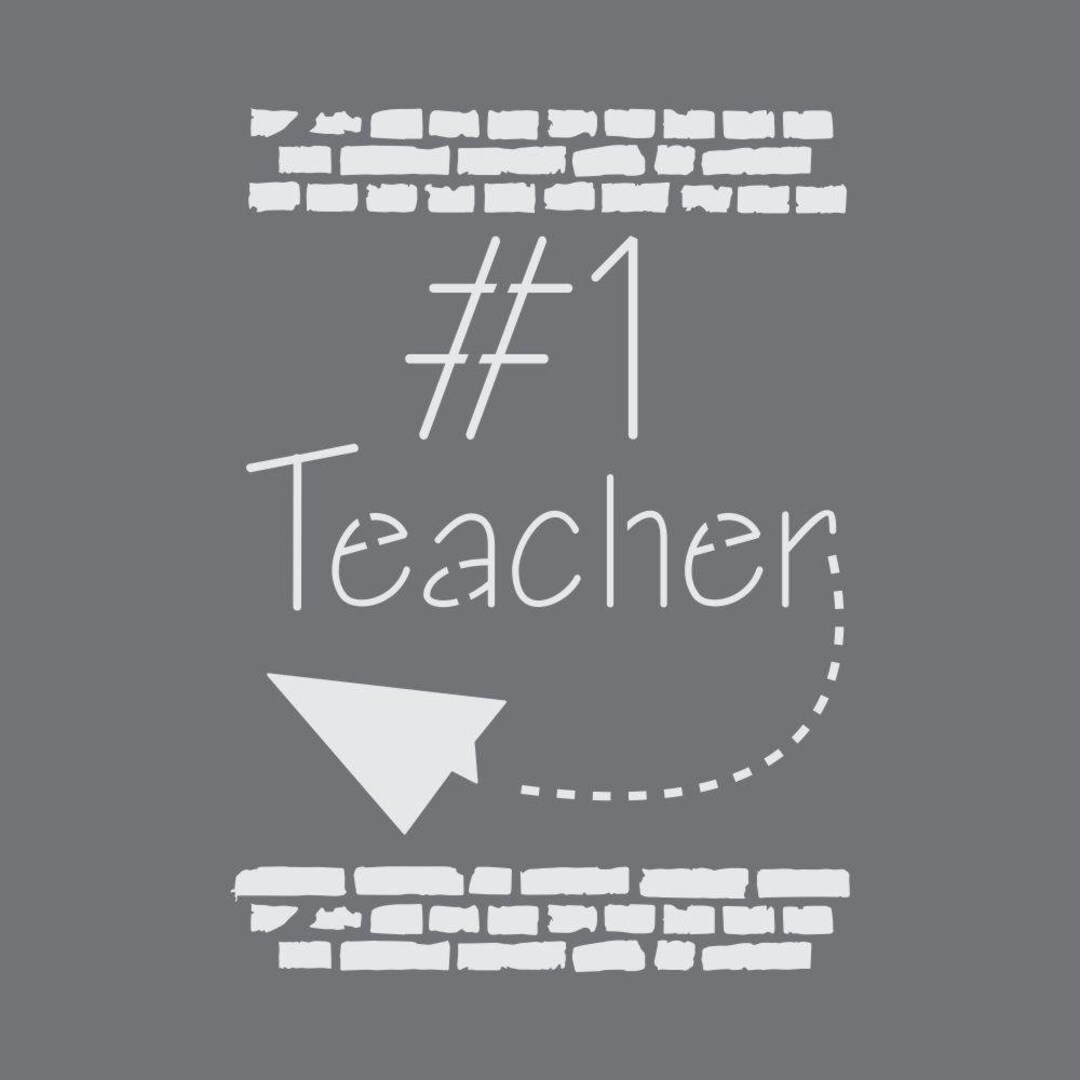 Number One Teacher Craft Stencil | Reusable Stencil | Craft Stencil ...