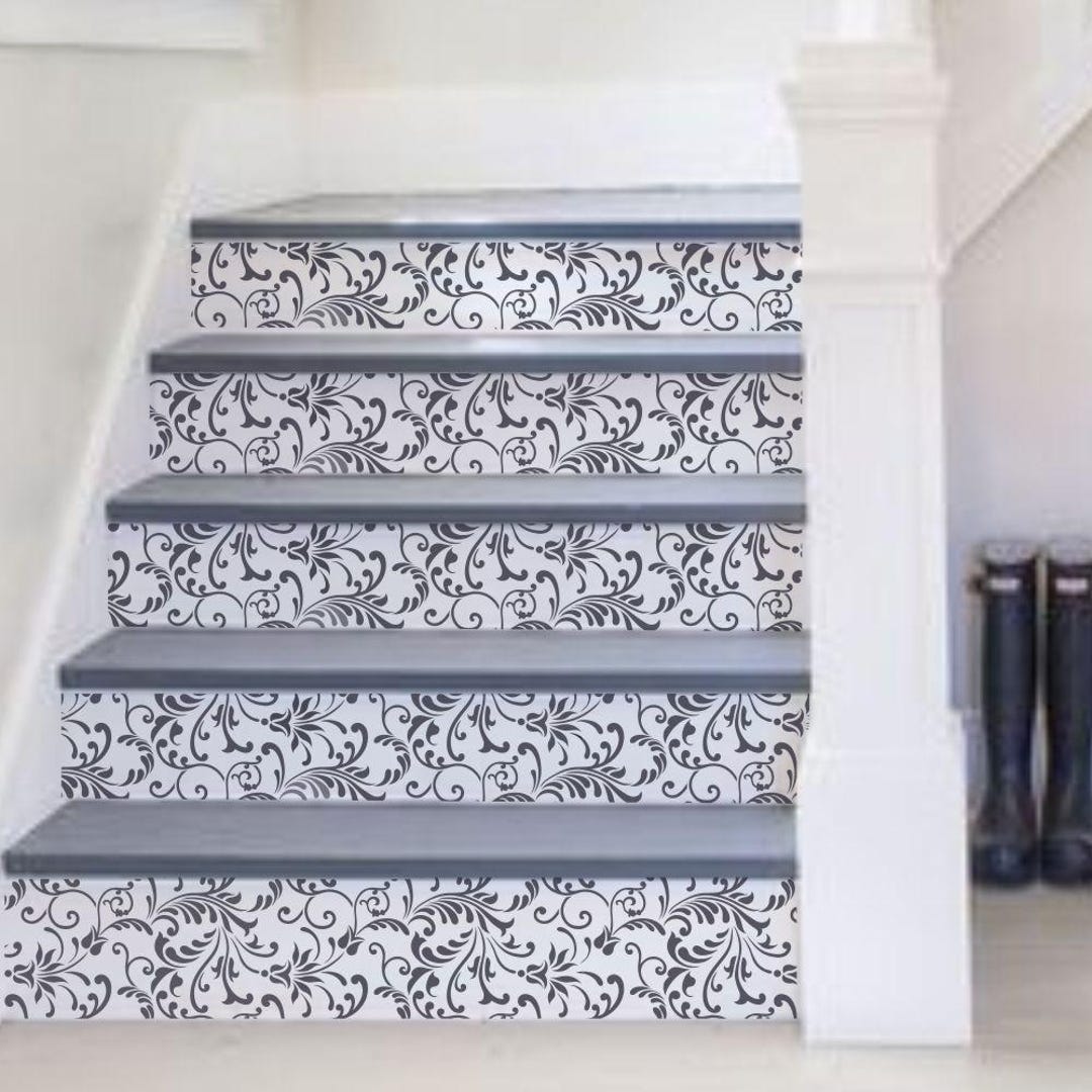 Floral Swirl Allover Pattern Stencil by Designer Stencils Wall Stencil ...