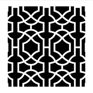 Moroccan Trellis Allover Pattern Stencil by Designer Stencils - Etsy