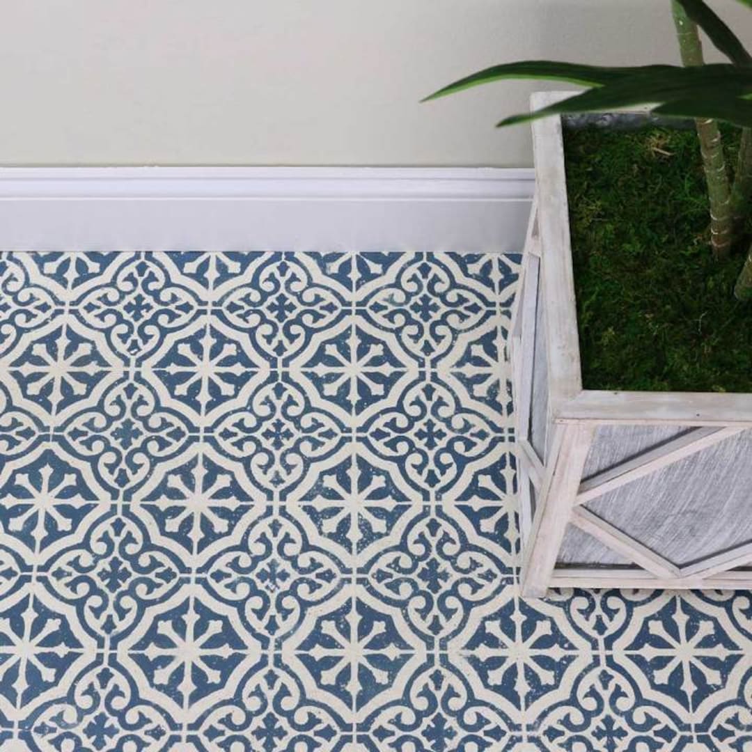 Bohemian Tile Wall Stencil | Designer Stencils | DIY | Tile Stencil ...