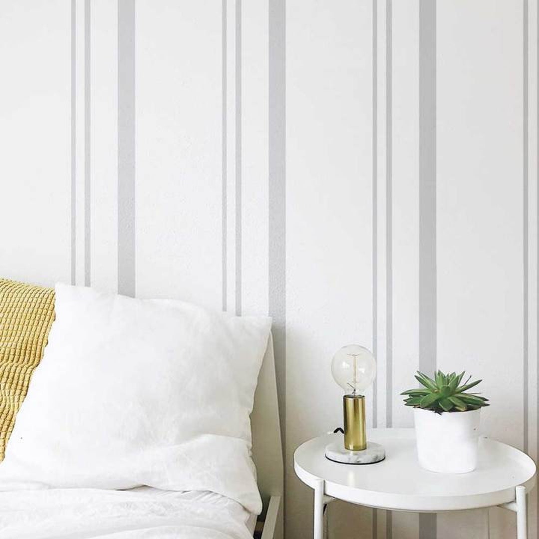 Linen Stripes Wall Painting Stencil by Oak Lane Studio Wall Stencil ...