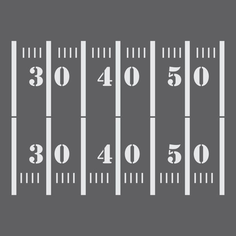 Football Field Craft Stencil Reusable Stencil Craft - Etsy