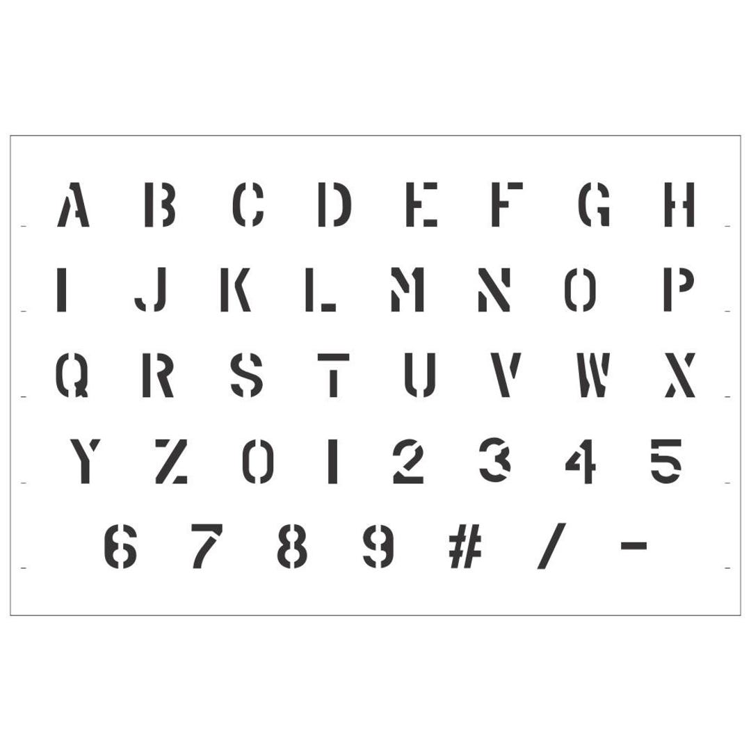Military Letter and Number Stencil Sets | DIY Sign Stencil | Create ...