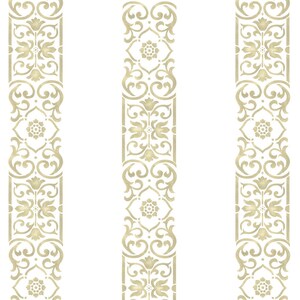 Vertical Scroll Repeating Pattern Stencil | Designer Stencils | Wall ...