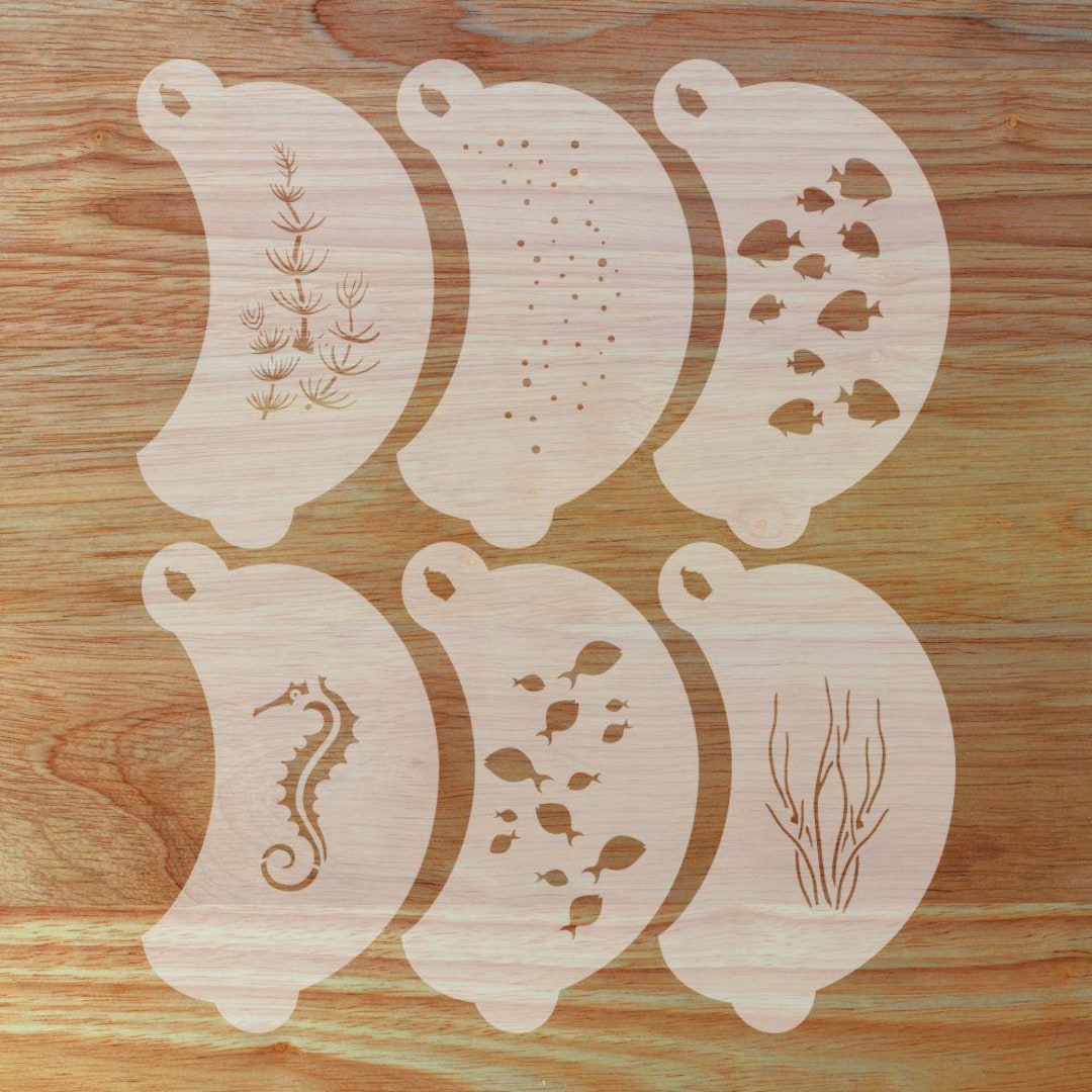 Under the Sea Face Painting Stencil Set | Perfect for Face Painting ...