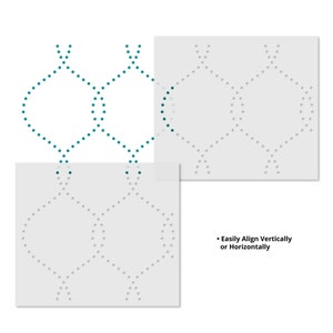 Modern Chain Link Allover Wall Stencil | Designer Stencils | DIY ...