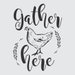 Gather Here Antique Farmhouse Wall Stencil | Fabric Stencil | Furniture ...