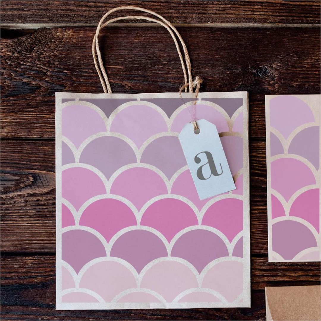 Scales Wall Stencil by Oak Lane Studio | Wall Stencil | Reusable ...