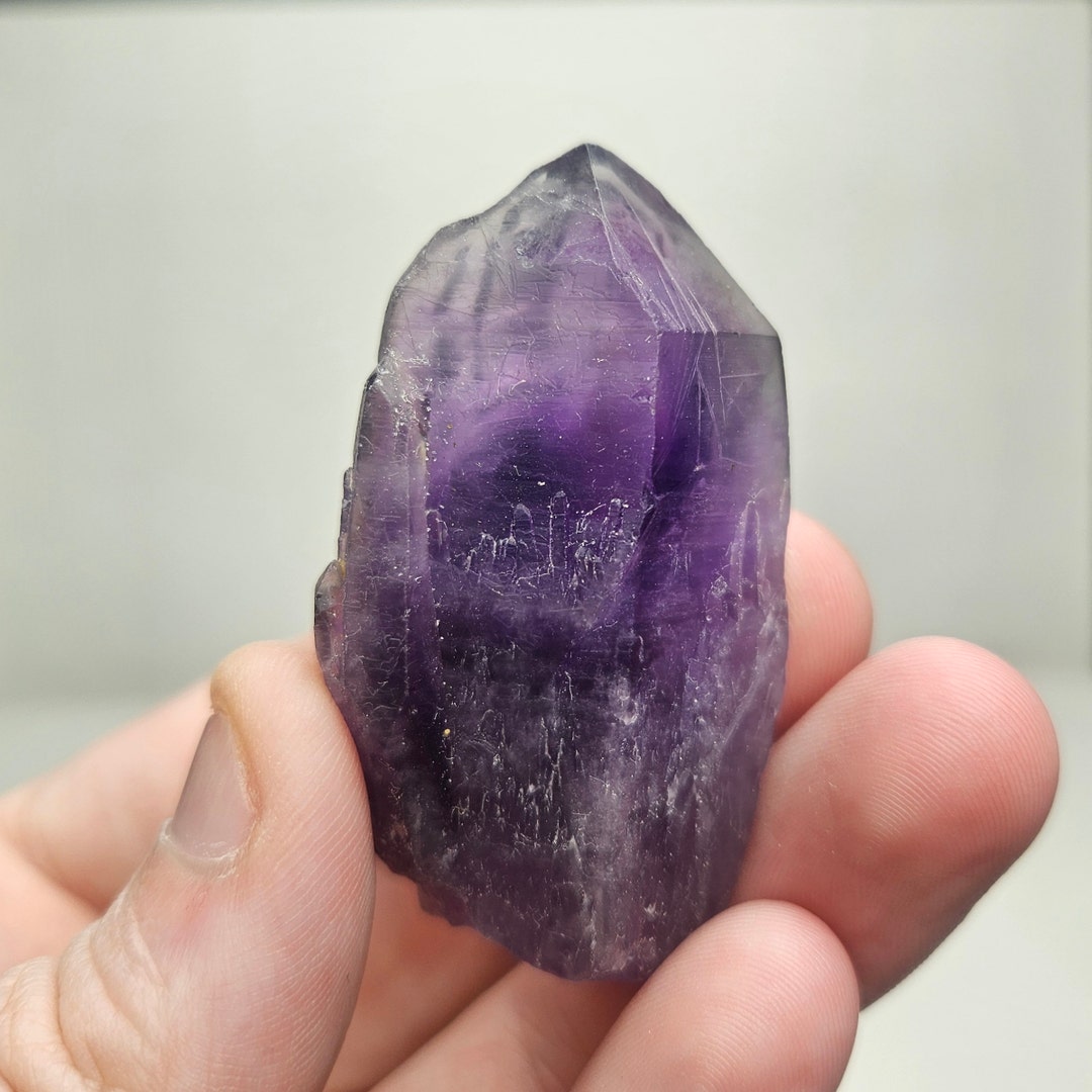 Tabular Tutu Cliffs Amethyst Crystal Point, Deep Saturation, Nigeria ...