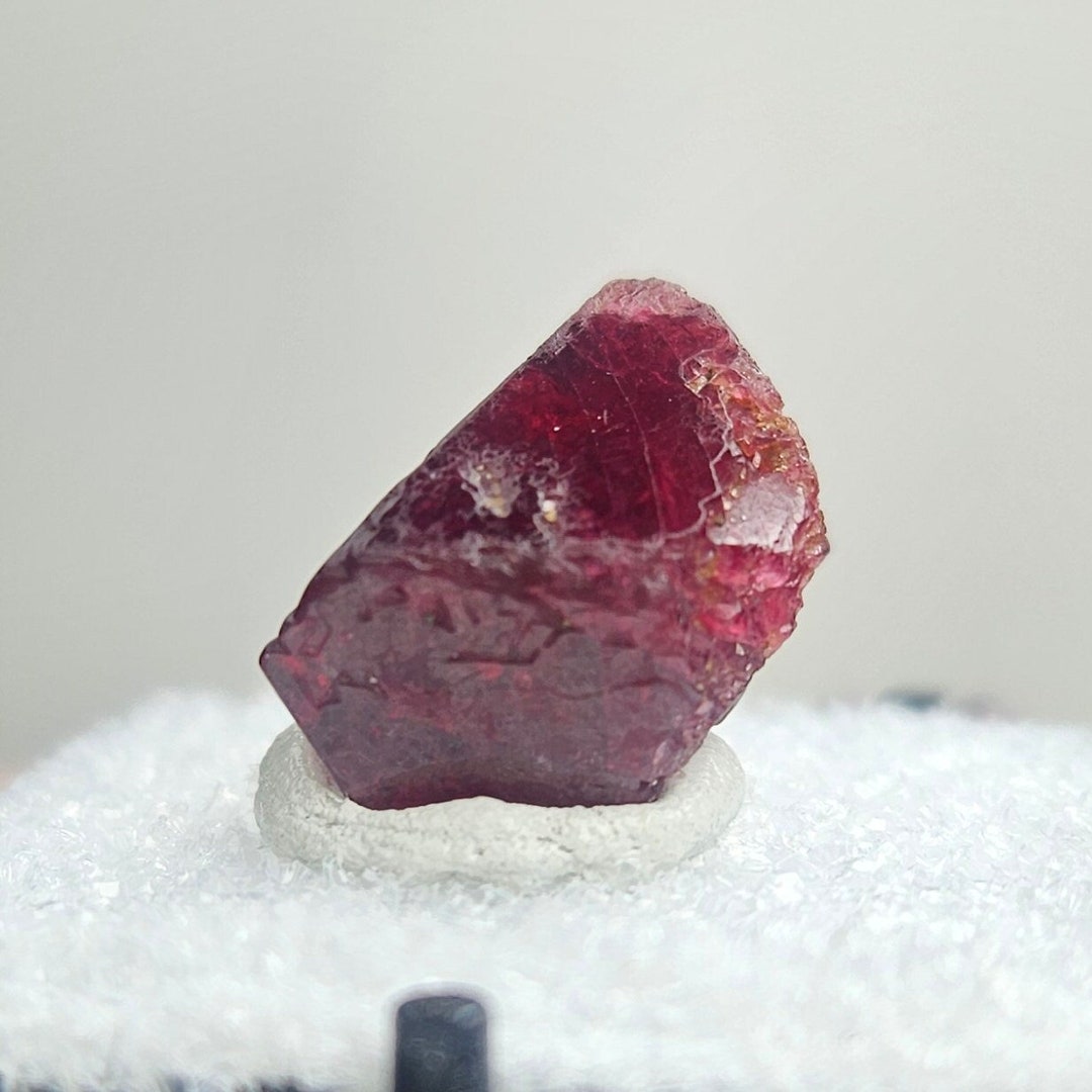 Raw Spinel Crystal, Pigeon Blood Red Color, Fluorescent, Comes With ...