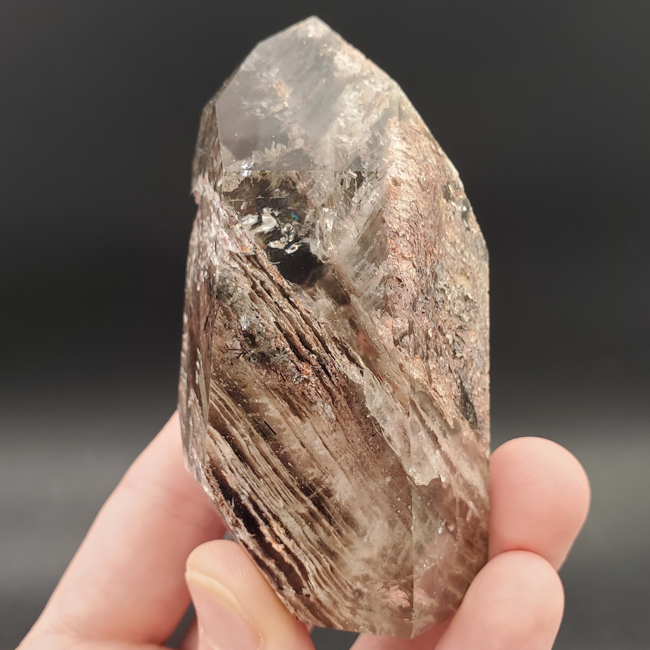 Polished Included Quartz from Brazil 268 grams | Etsy