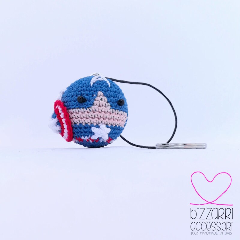 Captain America Crochet Keychain the Avengers Series - Etsy