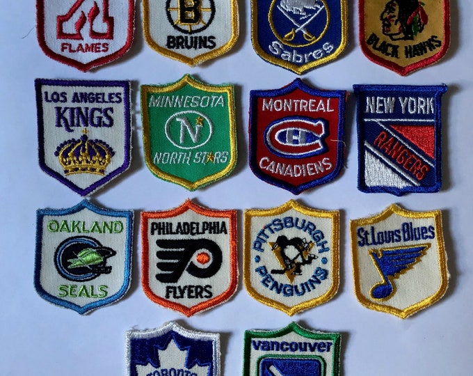 VINTAGE NHL Teams Cloth Crests - NEW Lower Price - Etsy