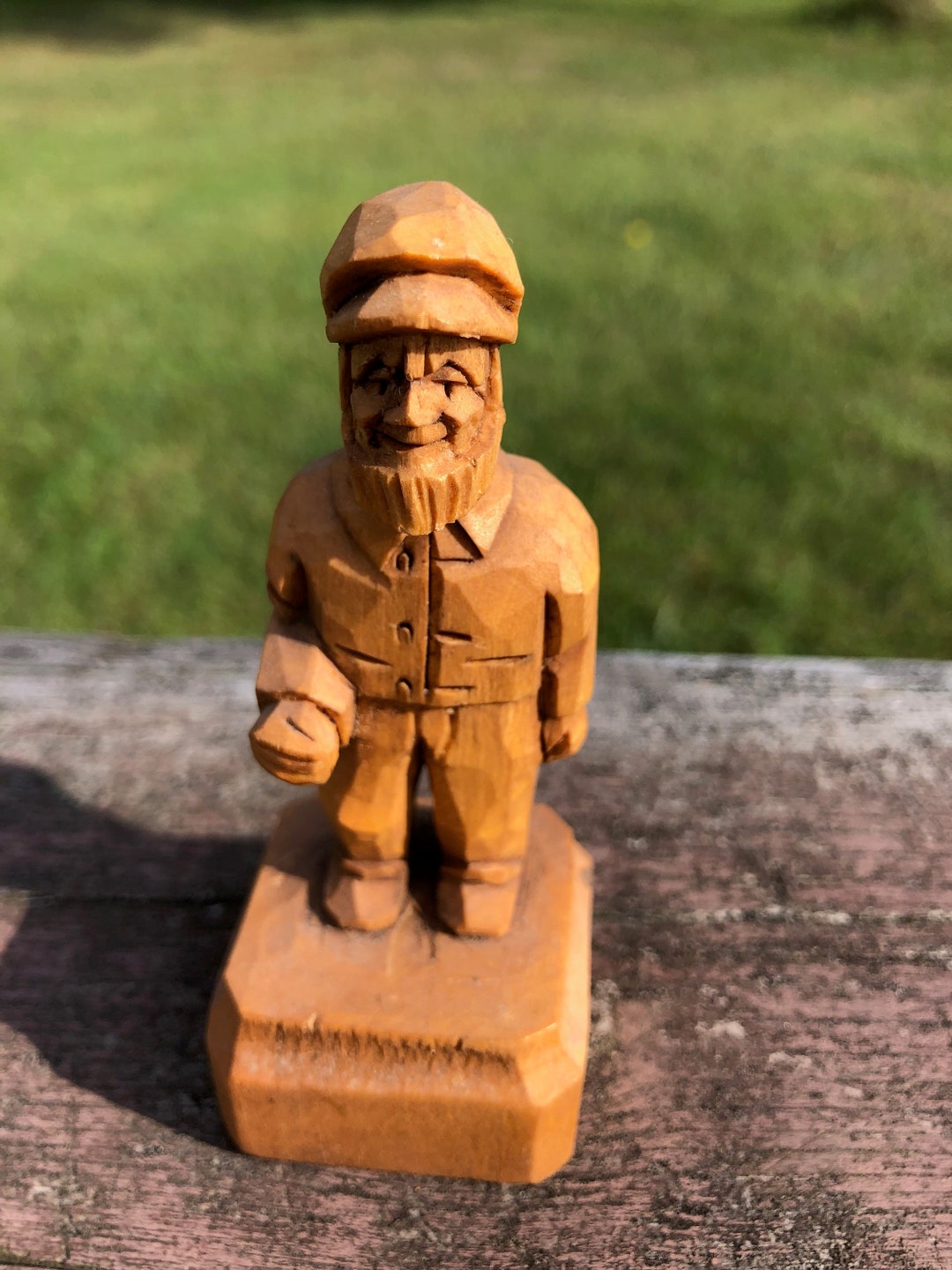 Vintage Canadian Wooden Folk Art Carving by Quebec Artist Adalbert ...