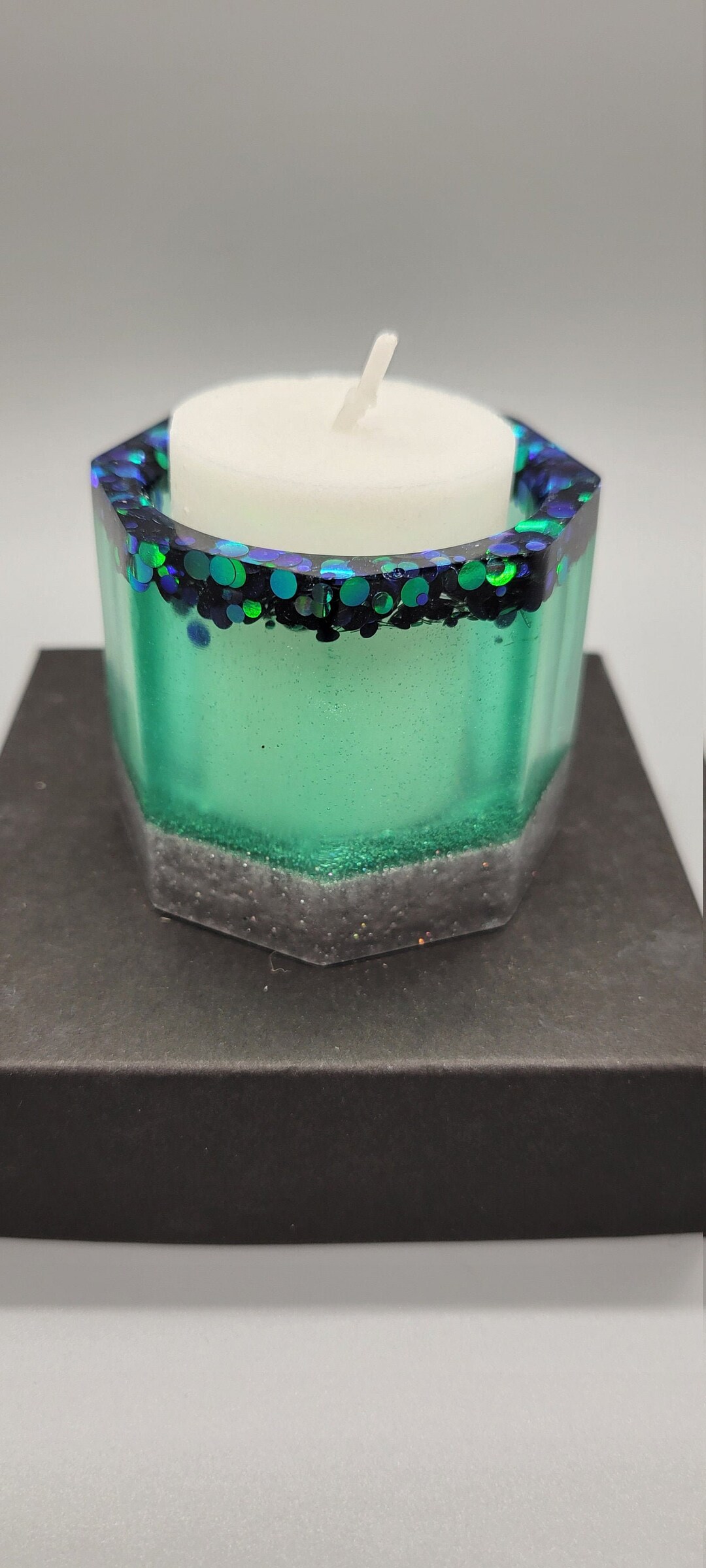 Resin Tea-light Candle Holder - Etsy