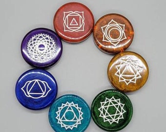 Resin Chakra Stones | Etsy