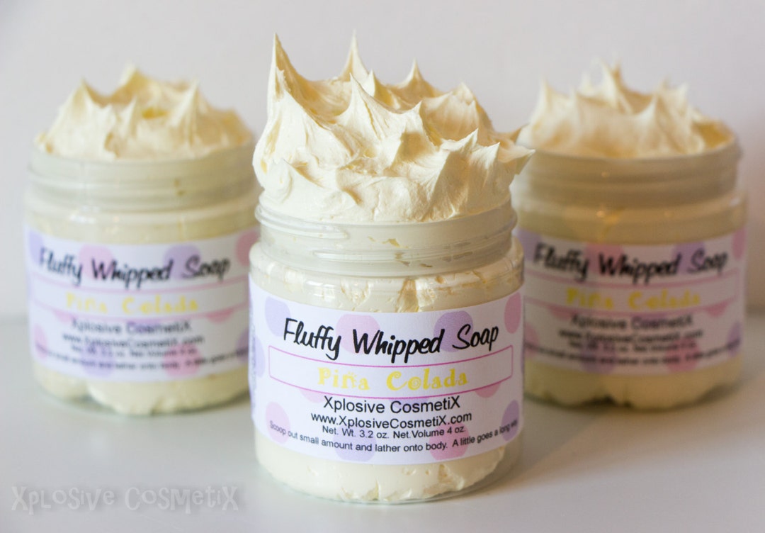 Pina Colada Fluffy Whipped Soap - Pina Colada Soap, Vegan Friendly ...