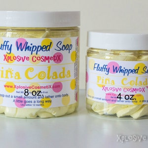 Pina Colada Fluffy Whipped Soap - Pina Colada Soap, Vegan Friendly ...
