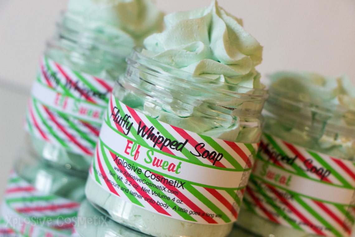CLEARANCE Fluffy Whipped Soap Elf Sweat Soaps Vegan - Etsy