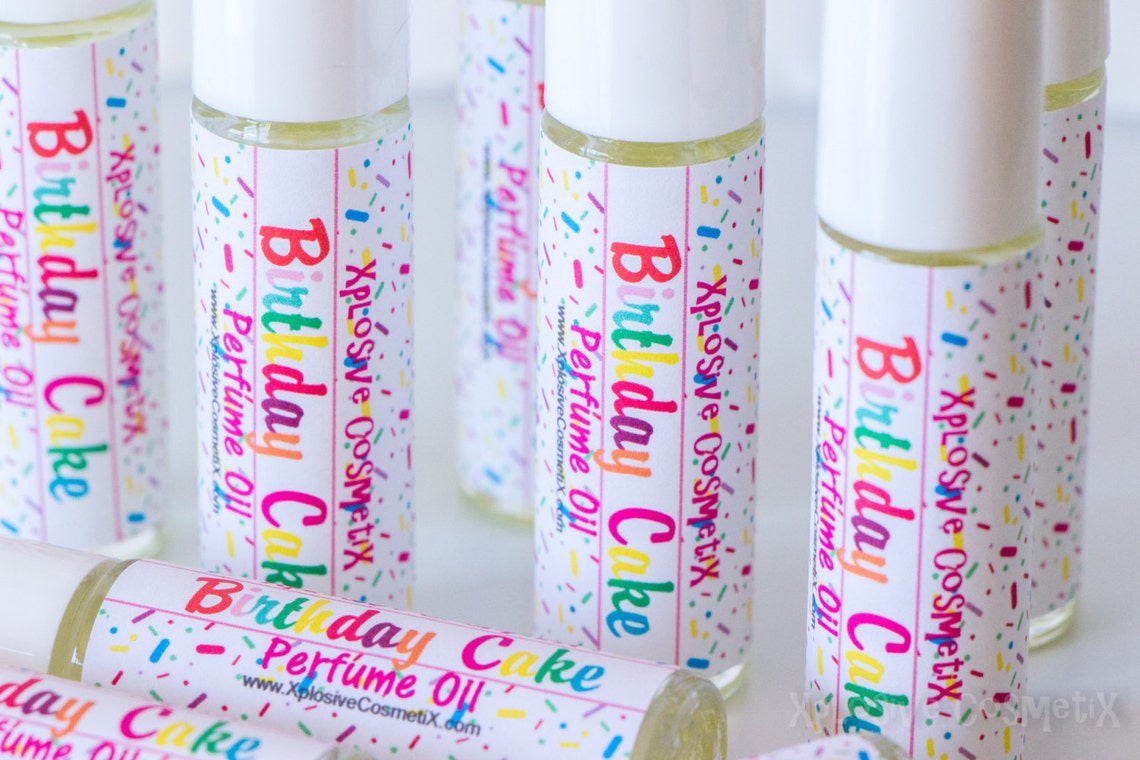 Birthday Cake Perfume Oil - Roll on Perfume, Womens Fragrance, Vanilla ...