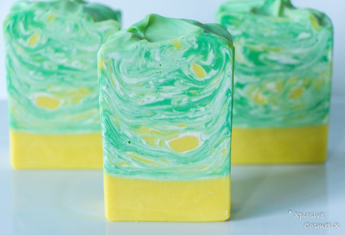 Lemongrass Green Tea Bar Soap - Handmade Artisan Soap, Coconut Milk ...
