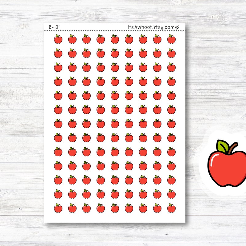 Apple Sticker Stickers - Etsy