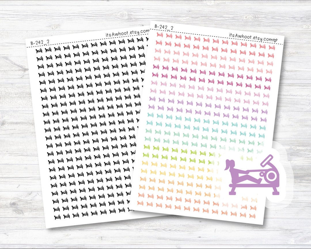 Rowing Machine Planner Stickers Indoor Rowing Stickers - Etsy