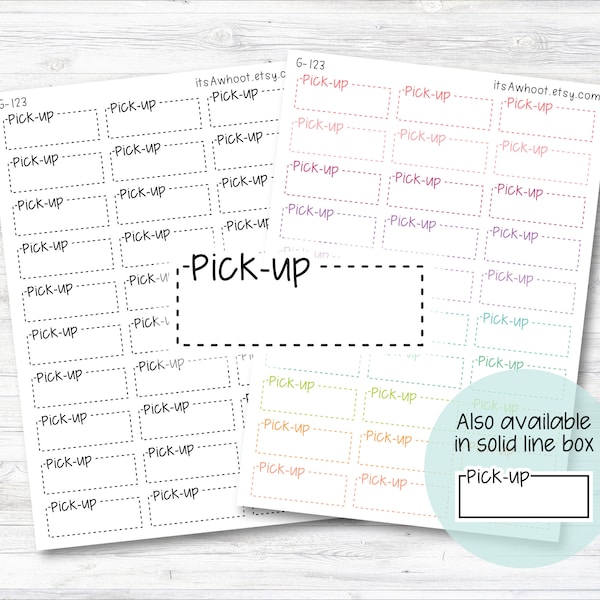 Pick up Stickers - Etsy