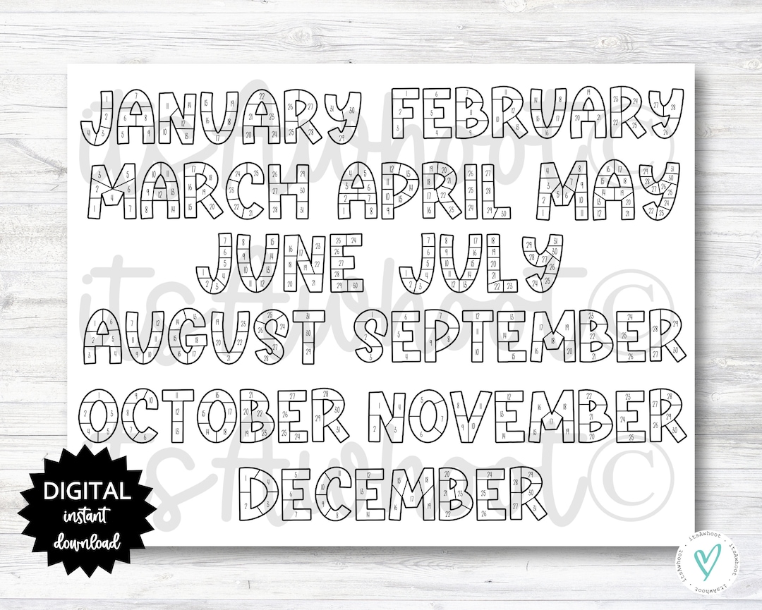 Habit Tracker Coloring Sheet Printable, Month Habit Tracker Coloring ...