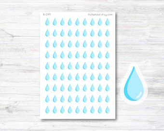 Weekly Hydration Water Intake Printable Planner Stickers for - Etsy