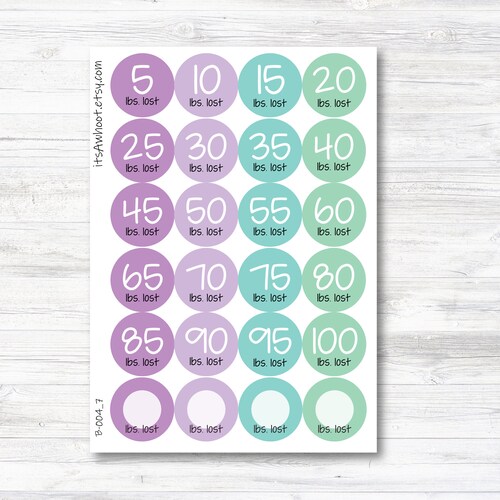 Steps Stickers Steps Script Planner Stickers Step Tracking - Etsy