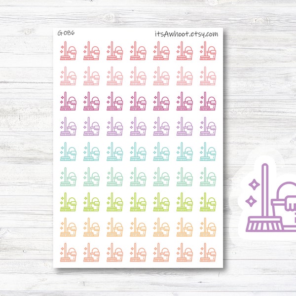 Cleaning Planner Stickers - Etsy