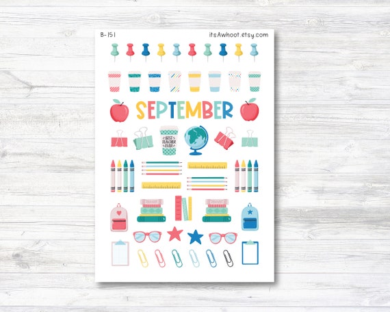 September Clipart Back to School B151 - Etsy