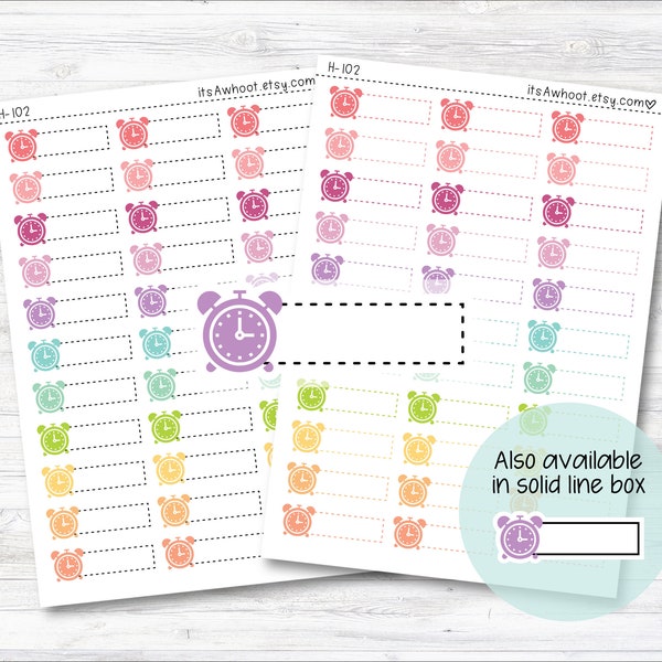 Alarm Clock Stickers - Etsy