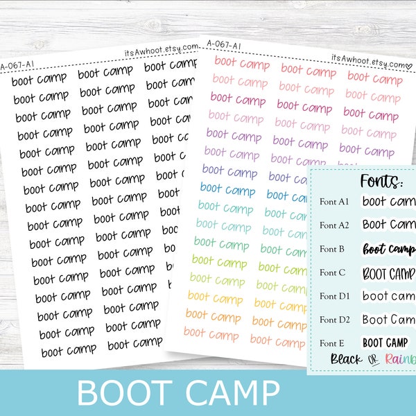 Boot Camp - Etsy