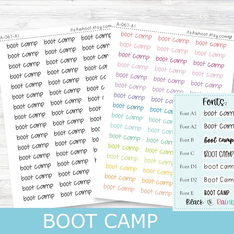 Boot Camp - Etsy