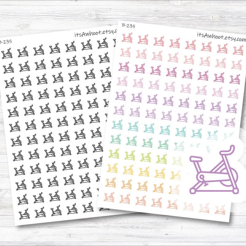 Stickers Spin Bike - Etsy