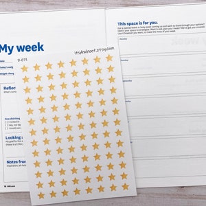 Star Planner Stickers Yellow B071 | Etsy